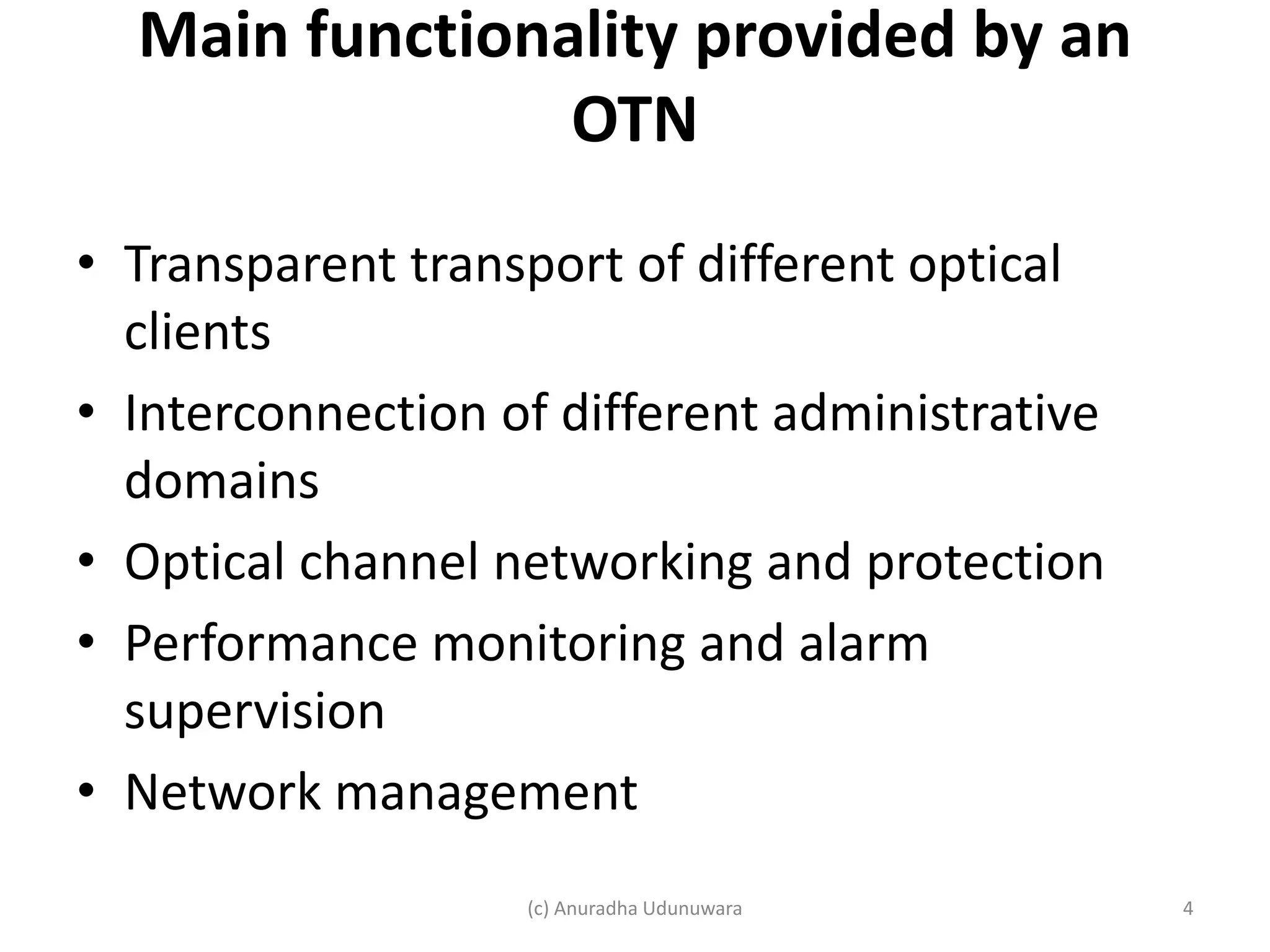 Optical Transport Network | PDF