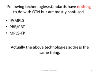 Optical Transport Network | PDF