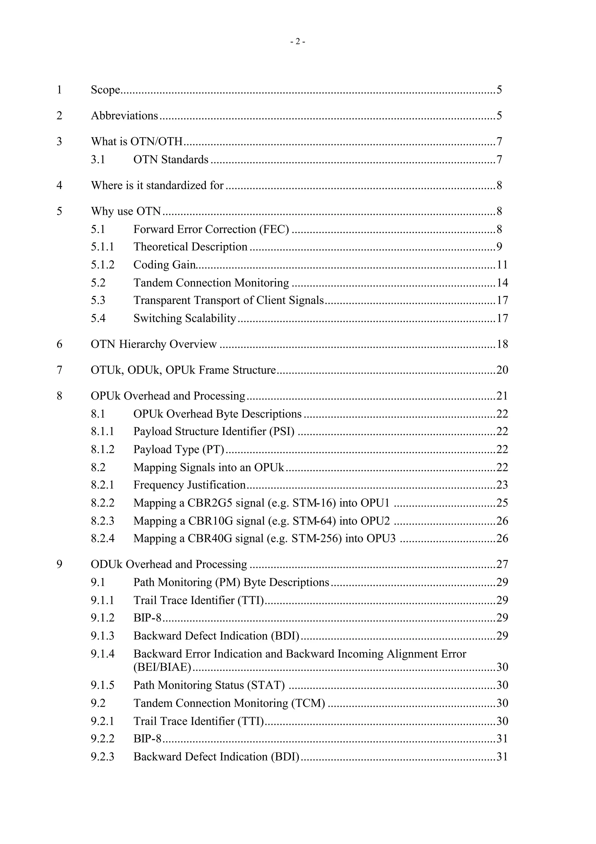 Optical Transport Network (OTN) Tutorial | PDF