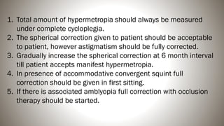 Optical treatment for Hypermetropia | PDF