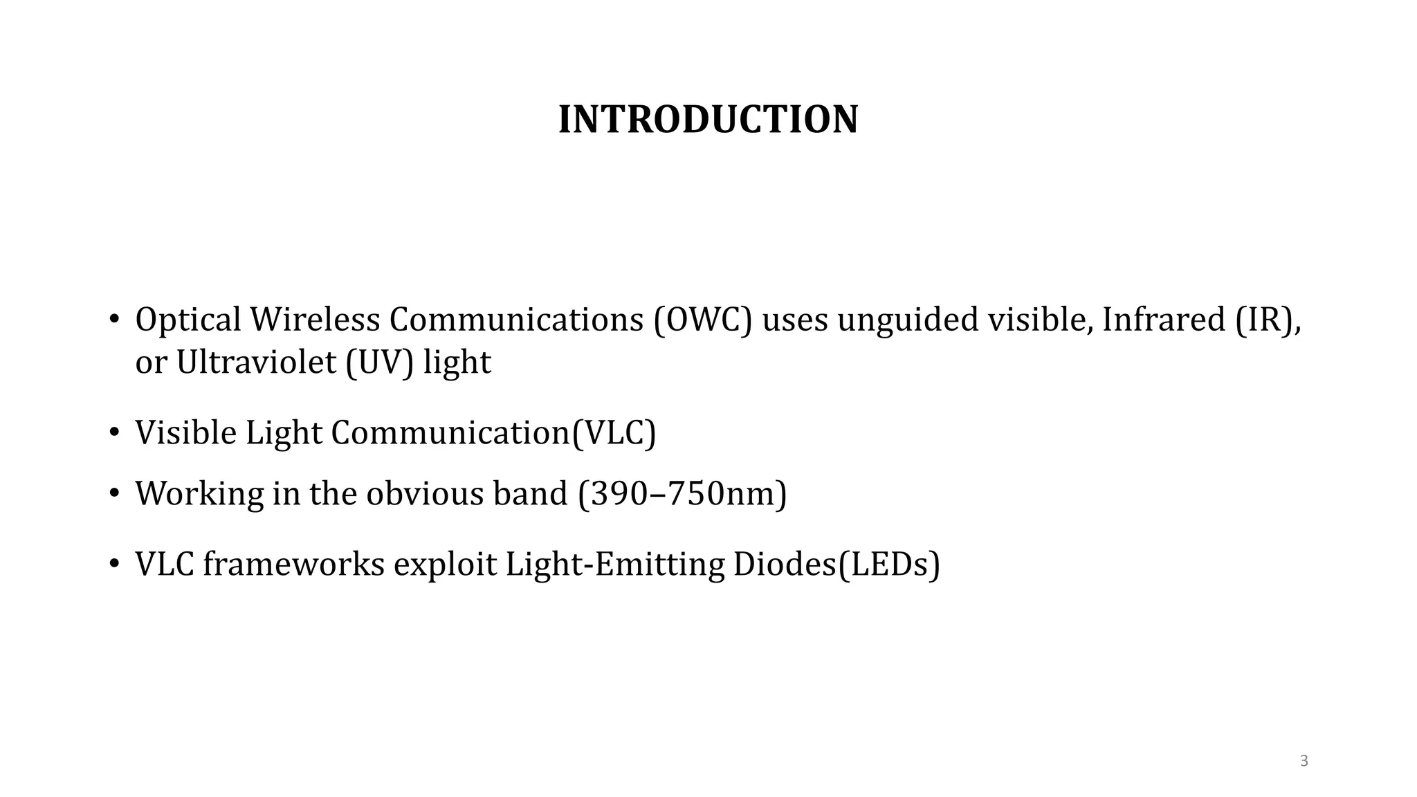 Optical wireless communication | PPTX