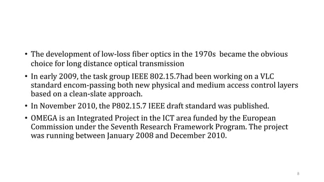 Optical Wireless Communication Pptx Computer Networking Computing