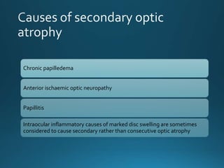 Optic atrophy | PPTX