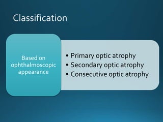 Optic atrophy | PPTX