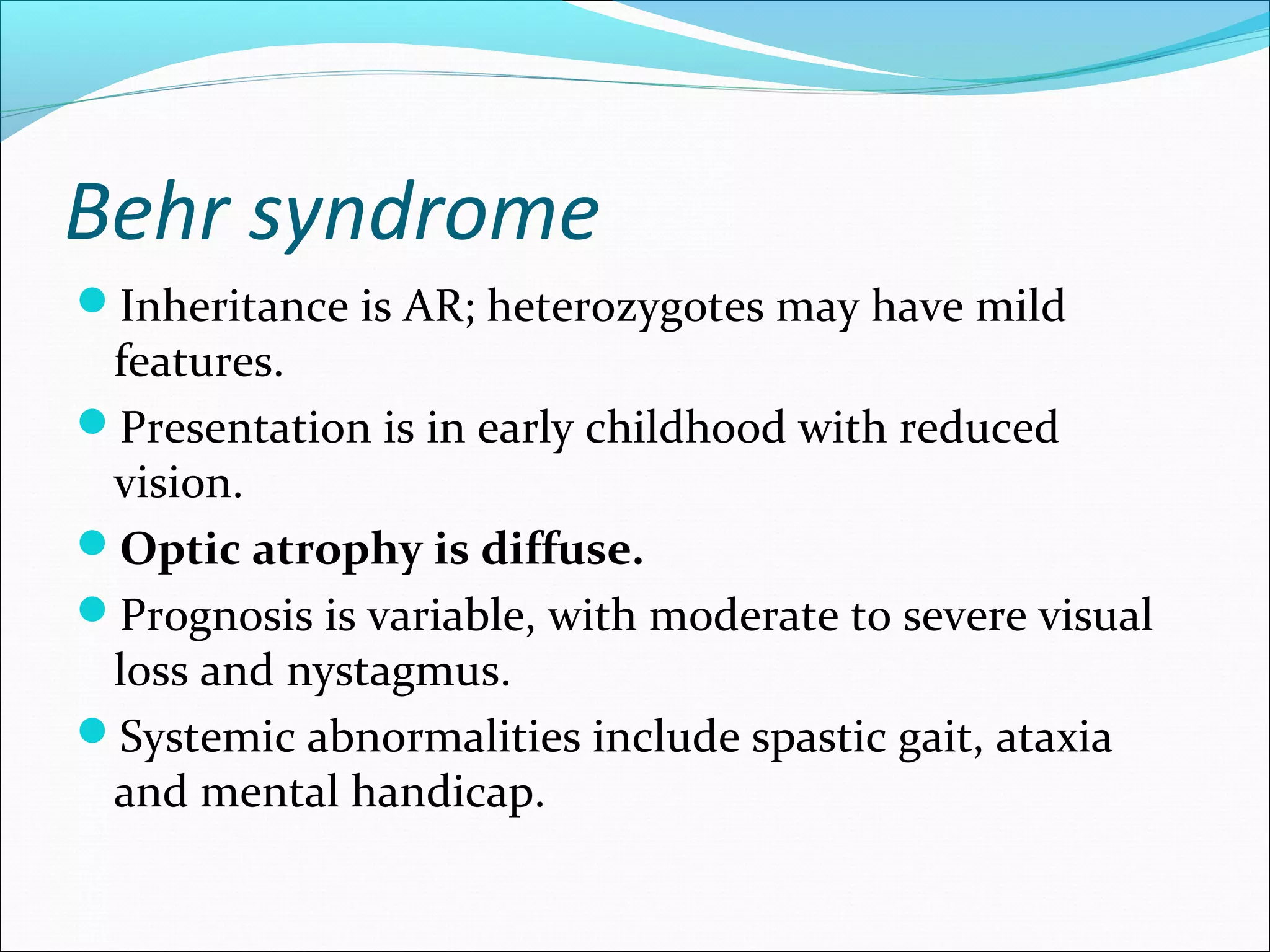 Optic atrophy (b) | PPT