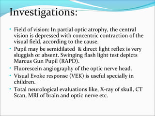 Optic atrophy (b) | PPT