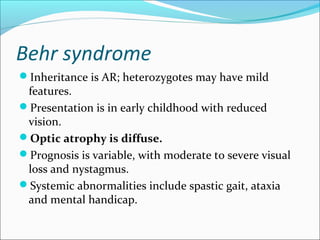 Optic atrophy (b) | PPT