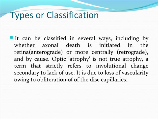 Optic atrophy (b) | PPT