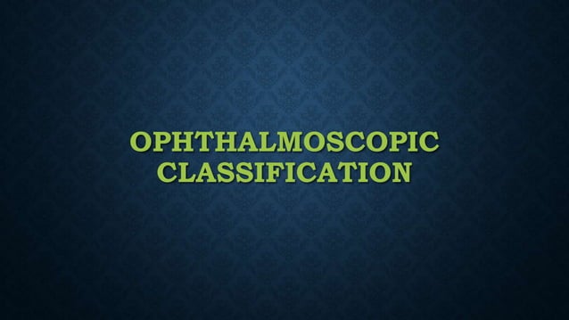 Optic atrophy ppt | PPTX