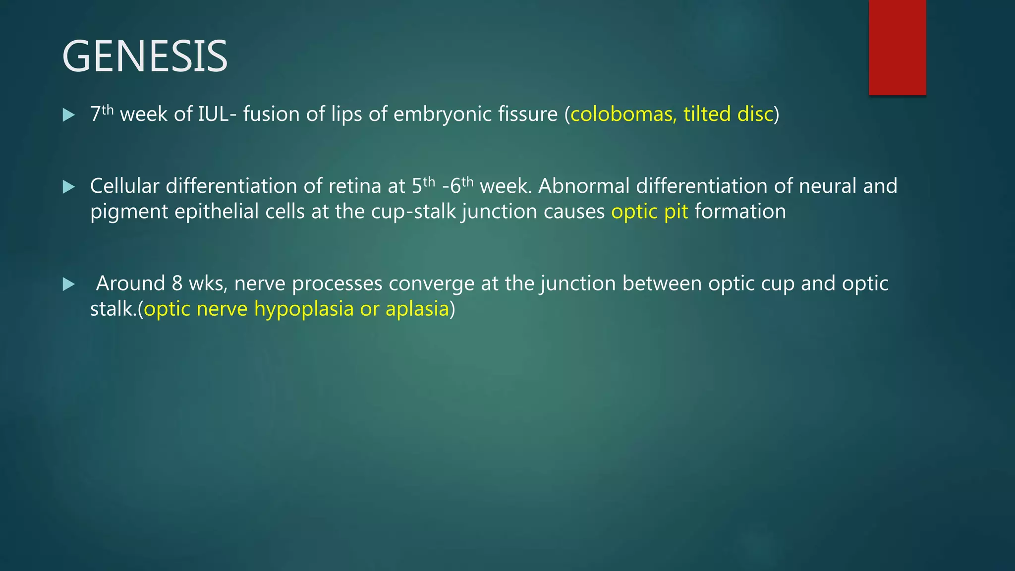 CONGENITAL OPTIC DISC ANOMALIES | PPTX