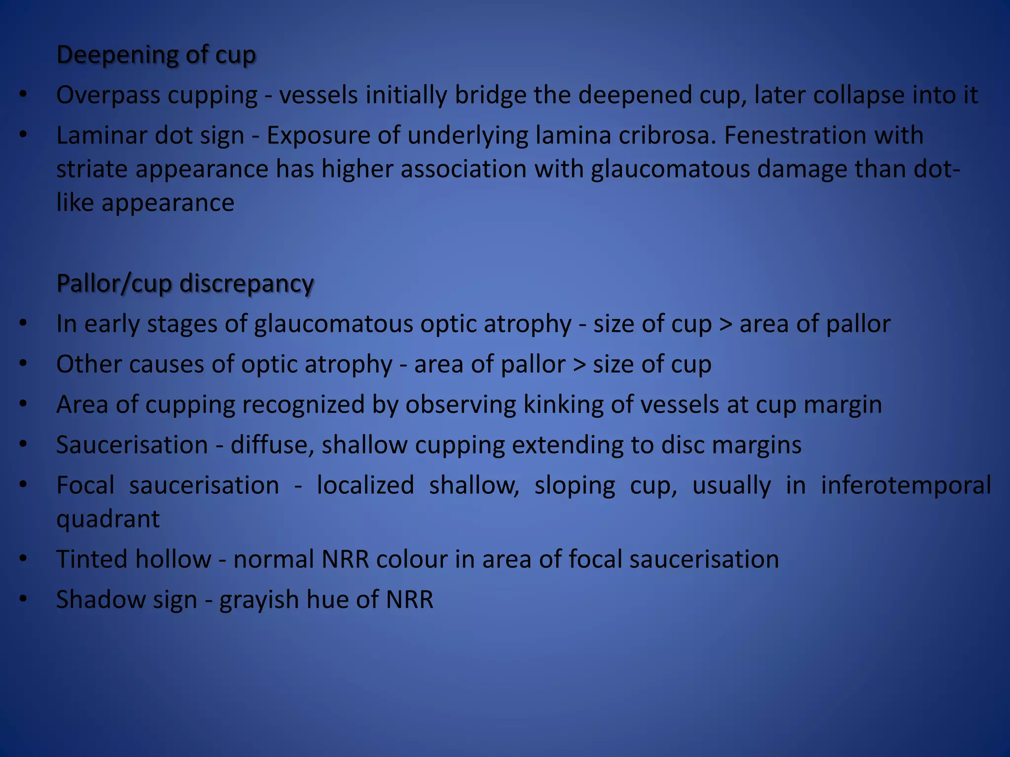 Optic disc evaluation | PPTX