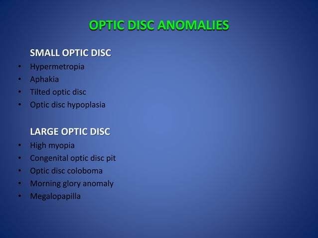 Optic disc evaluation | PPTX