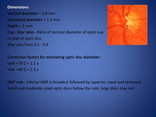 Optic disc evaluation | PPTX