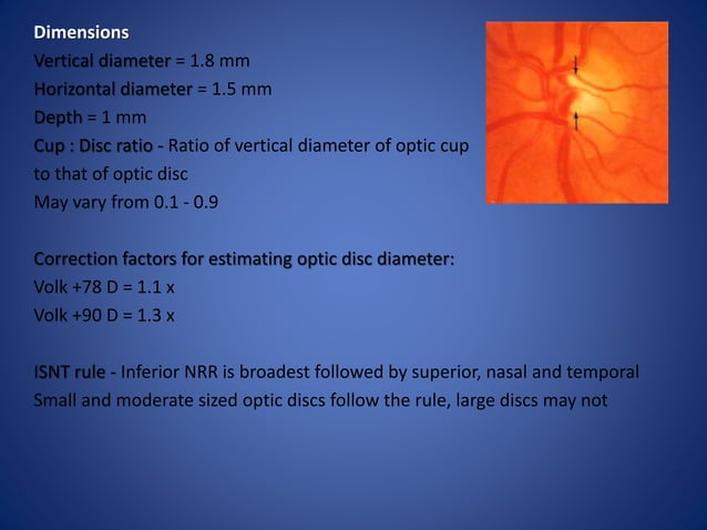 Optic disc evaluation | PPTX