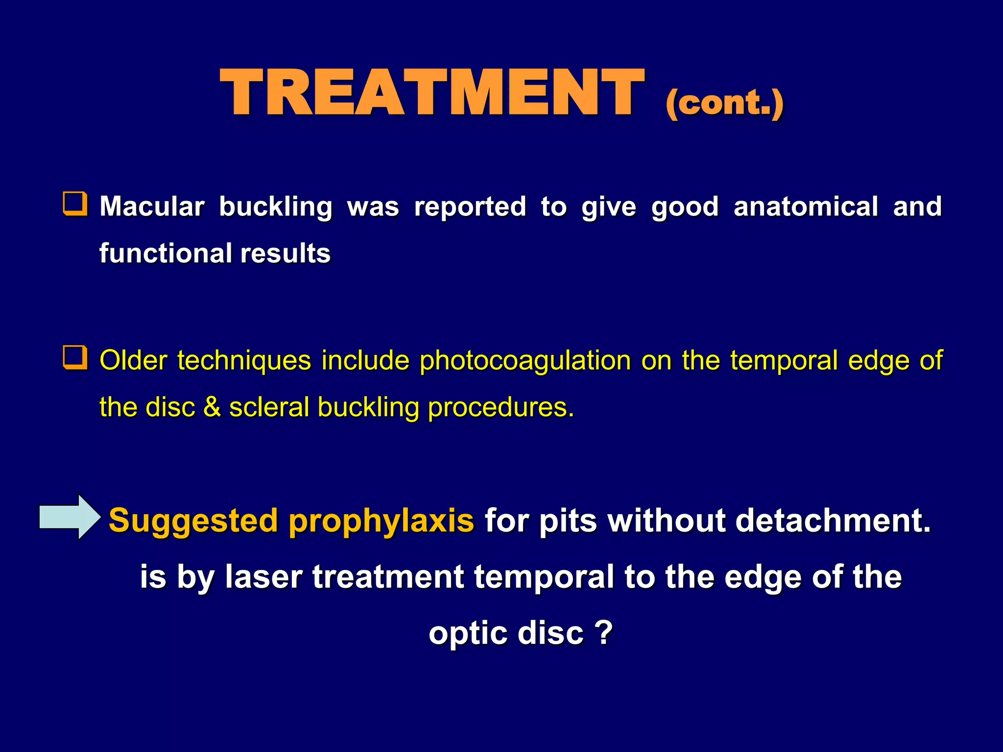 OPTIC DISC PIT Pathogenesis and Management | PPT