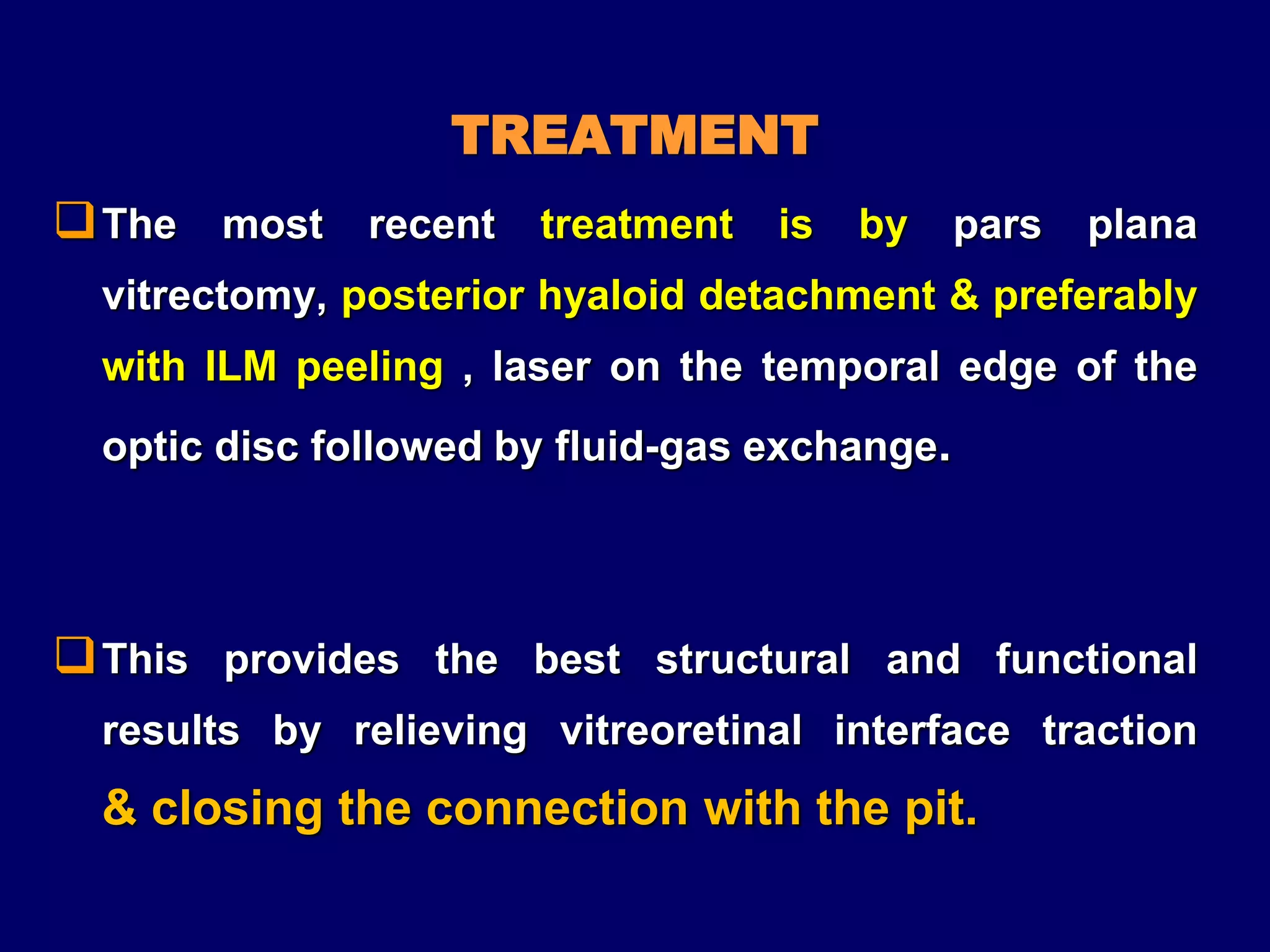 OPTIC DISC PIT Pathogenesis and Management | PPT