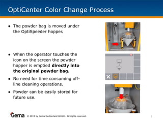 OptiCenter OC02 OC03 Color Change | PDF | Technology & Computing