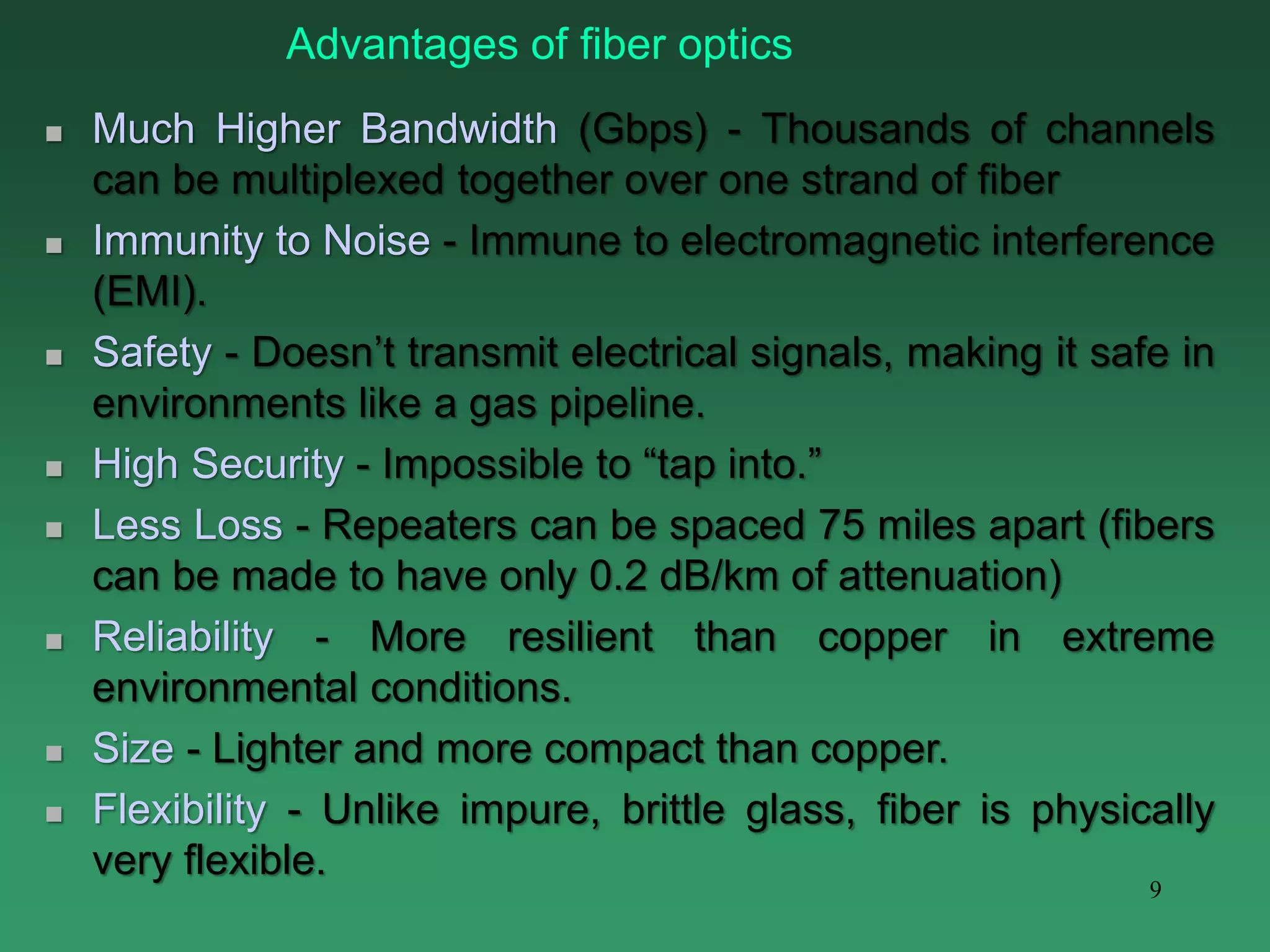 Optic fibres ppt | PPTX