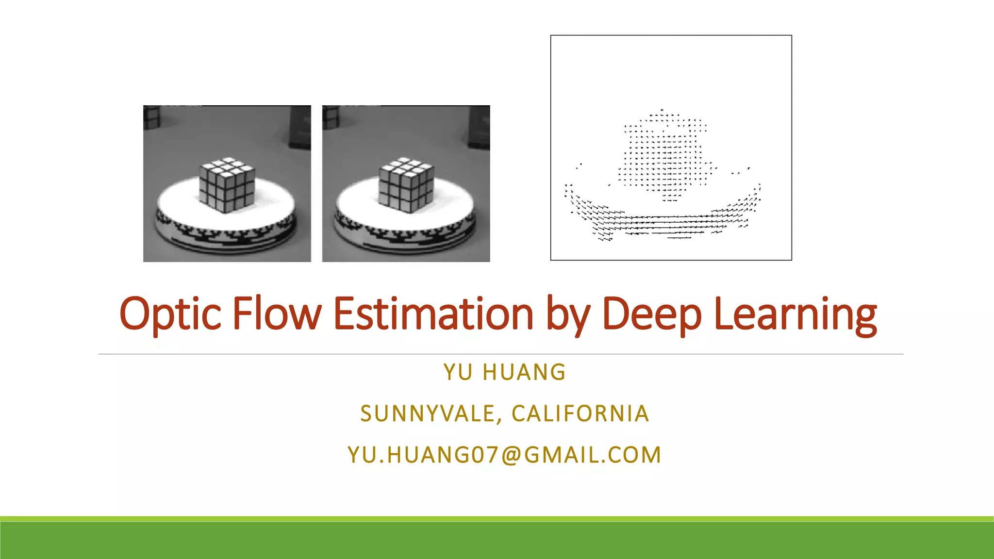 Optic flow estimation with deep learning | PDF | 3-D Graphics | Computer Software and Applications
