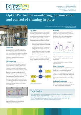 In-line optimization Cleaning In Place (CIP) | PDF