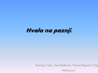 Opticki kablovi i paukova mreza | PPTX