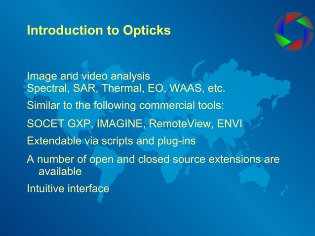 Opticks: Overview Of An Open-Souce ELT | PPT