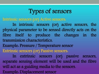 Optic losses and optical sensors | PPTX