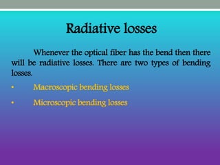 Optic losses and optical sensors | PPTX