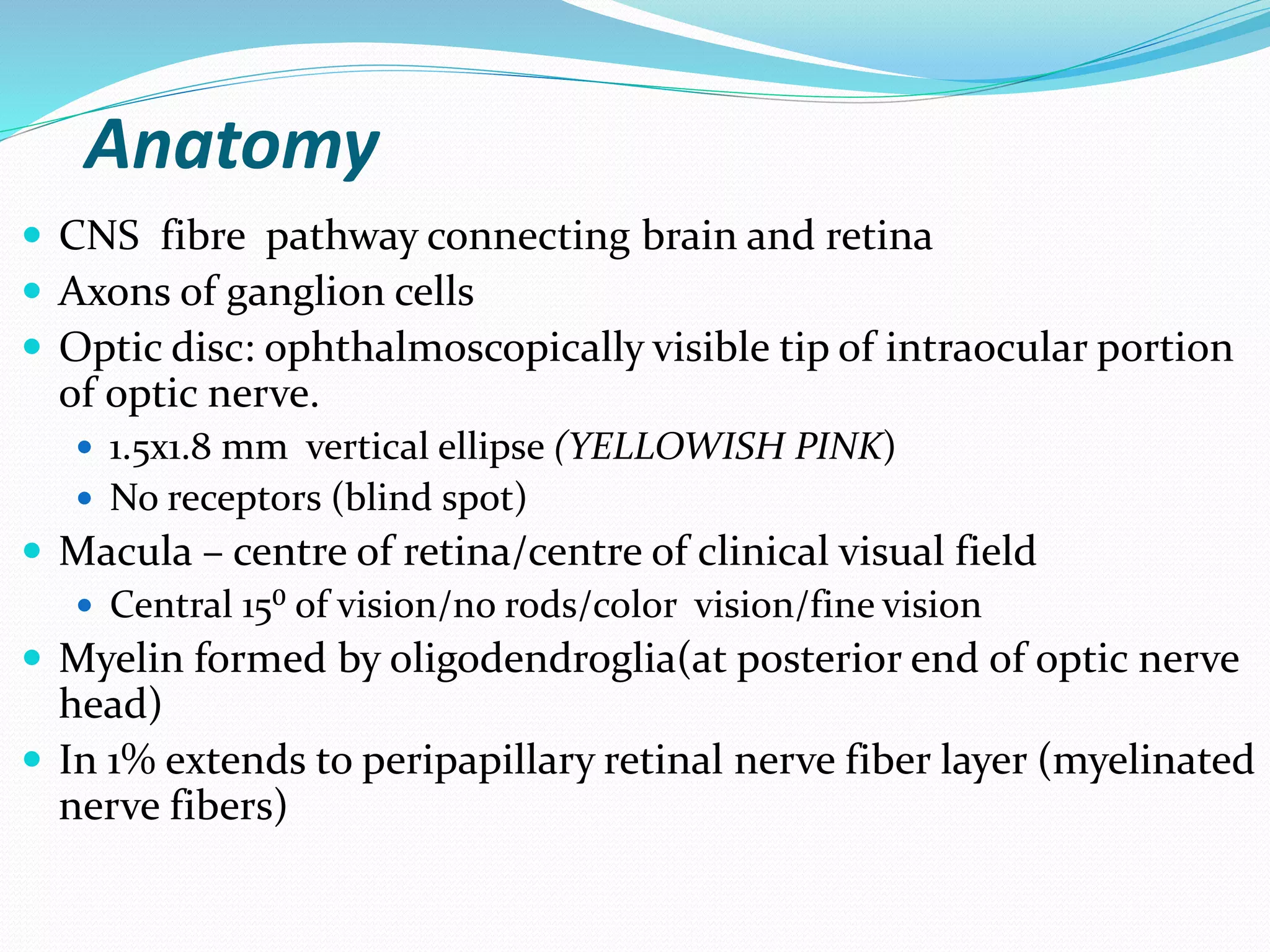 Optic Nerve Applied Anatomy, Clinical Evaluation and Approaches.pptx
