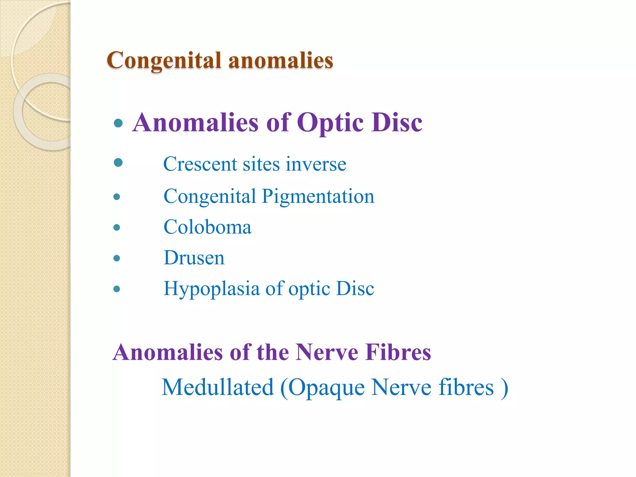 OPTIC NERVE DISEASE | PPTX