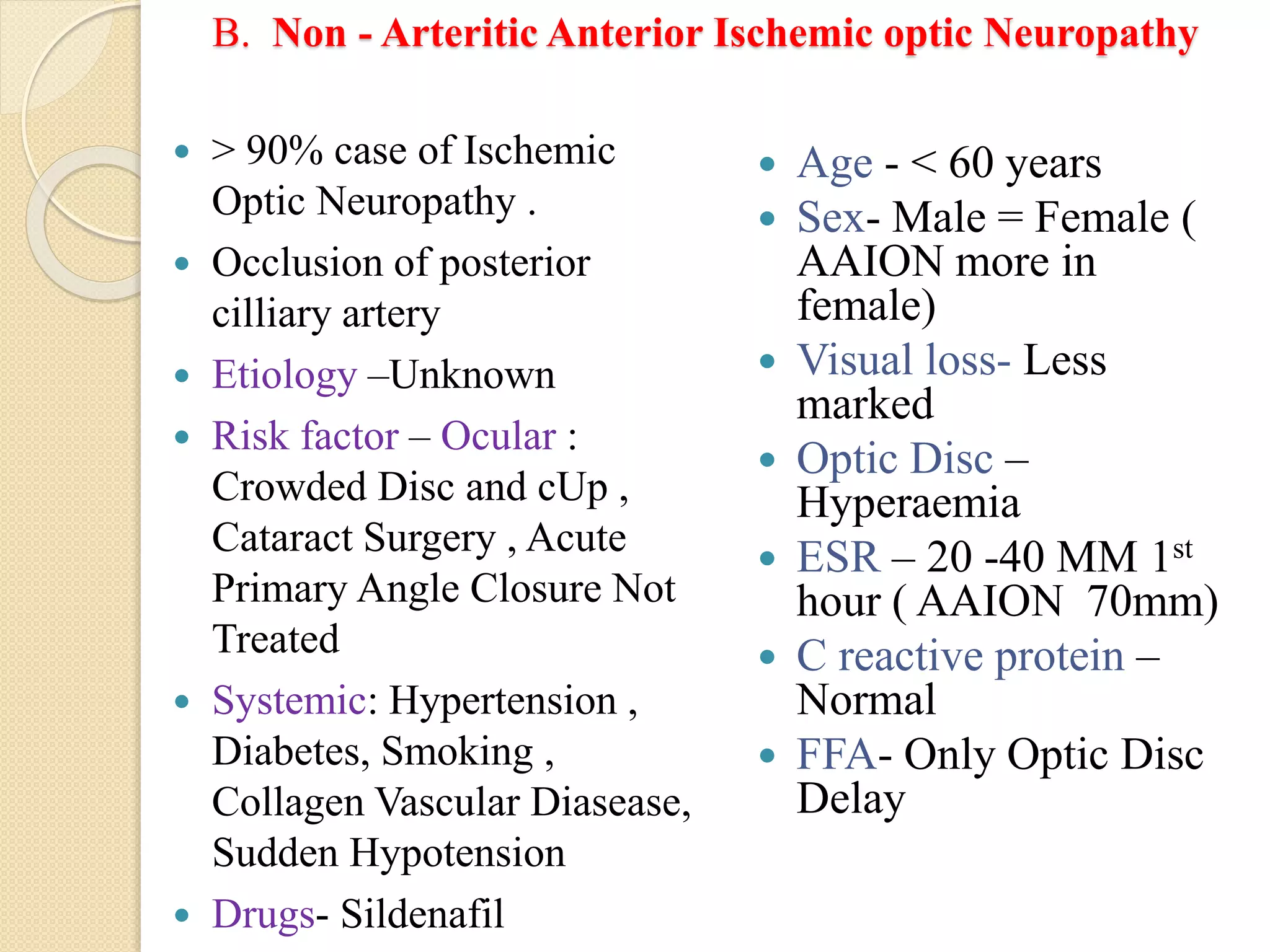 OPTIC NERVE DISEASE | PPTX
