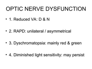 OPTIC NERVE DISEASE IN NEUROOPHTHOMOLOGY | PPT