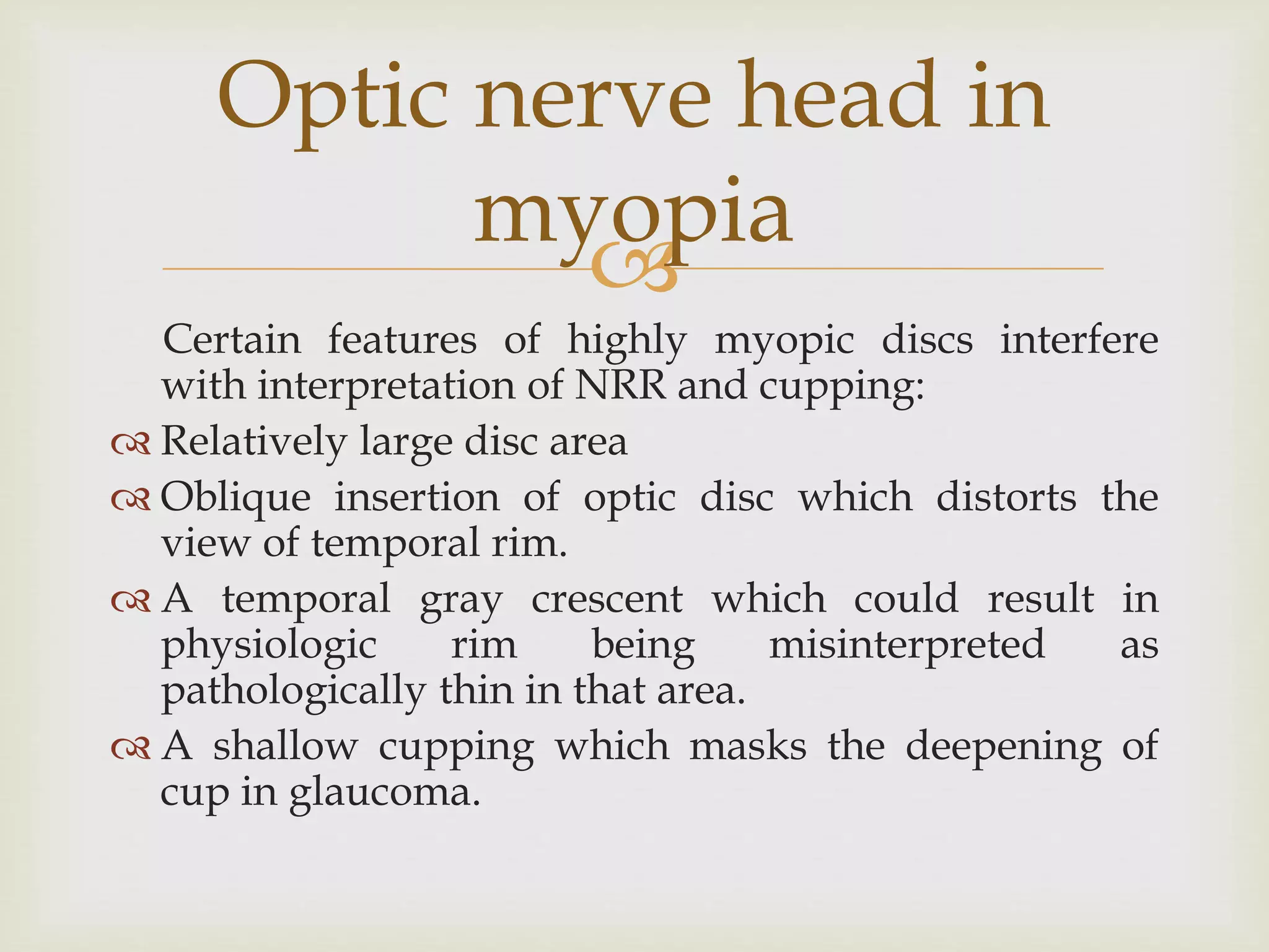 Optic nerve head evaluation in glaucoma | PPTX