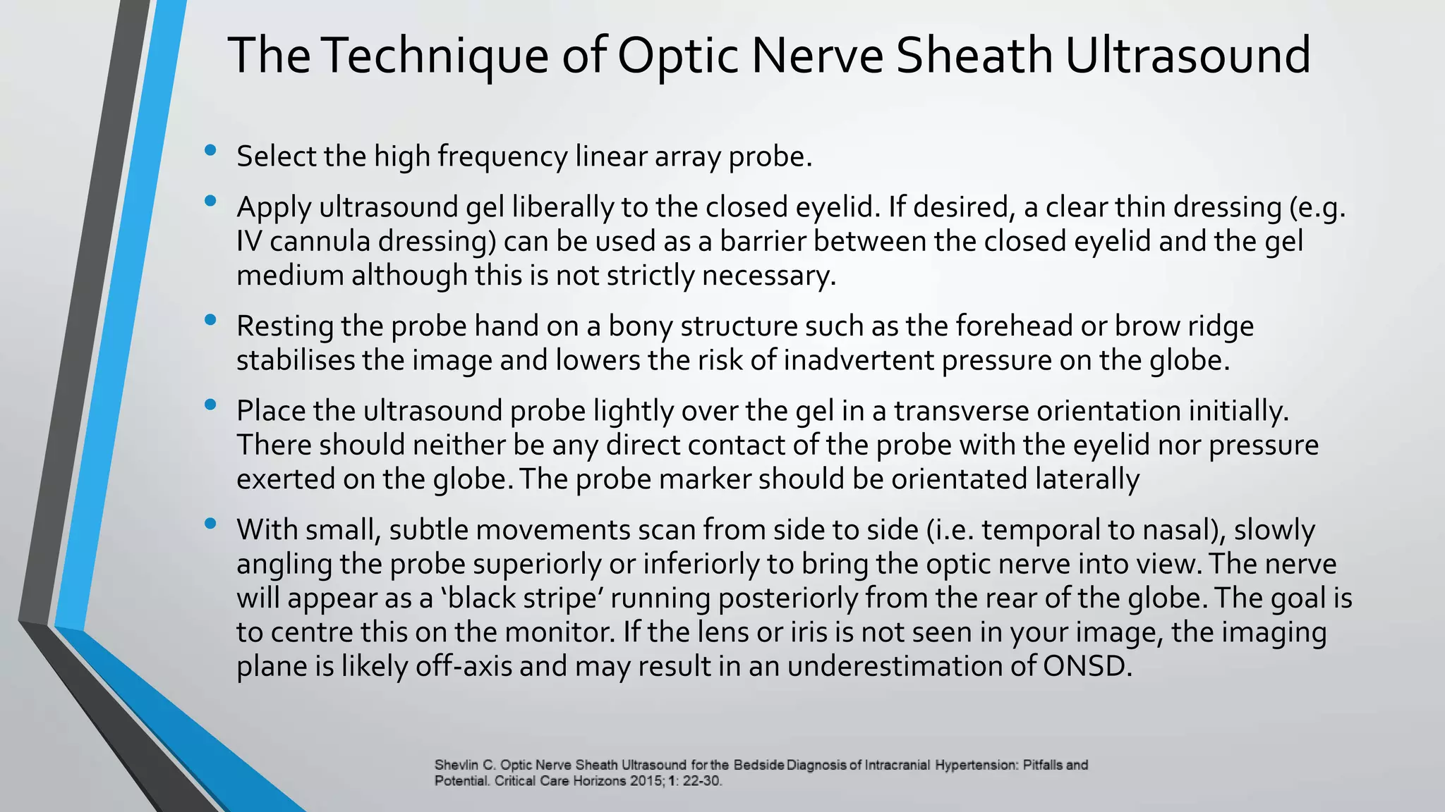 Optic Nerve Sheath Diameter (ONSD) Measurement for Intracranial ...