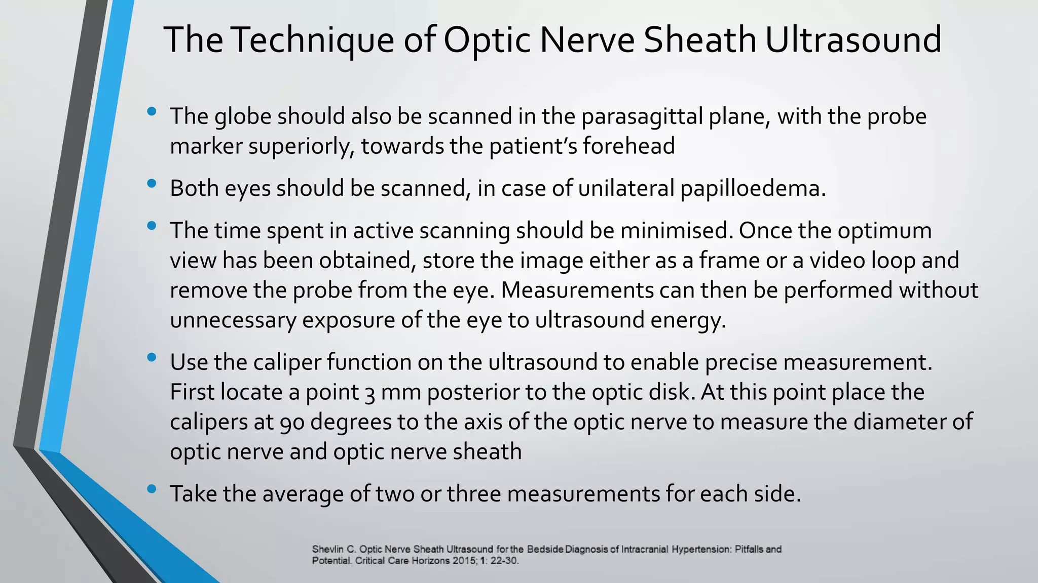 Optic Nerve Sheath Diameter (ONSD) Measurement for Intracranial ...