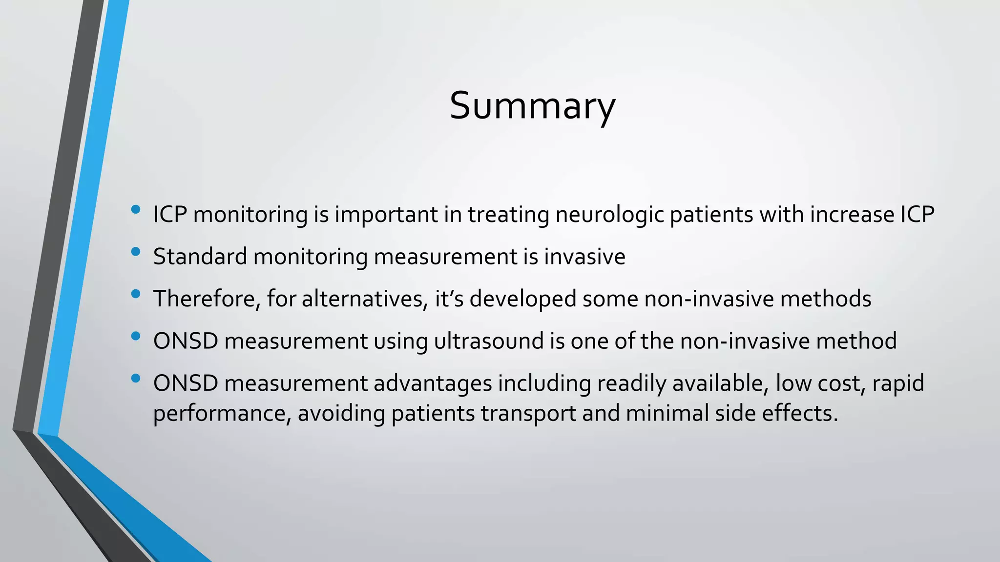 Optic Nerve Sheath Diameter (ONSD) Measurement for Intracranial ...
