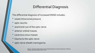 Optic Nerve Sheath Diameter (ONSD) Measurement for Intracranial ...