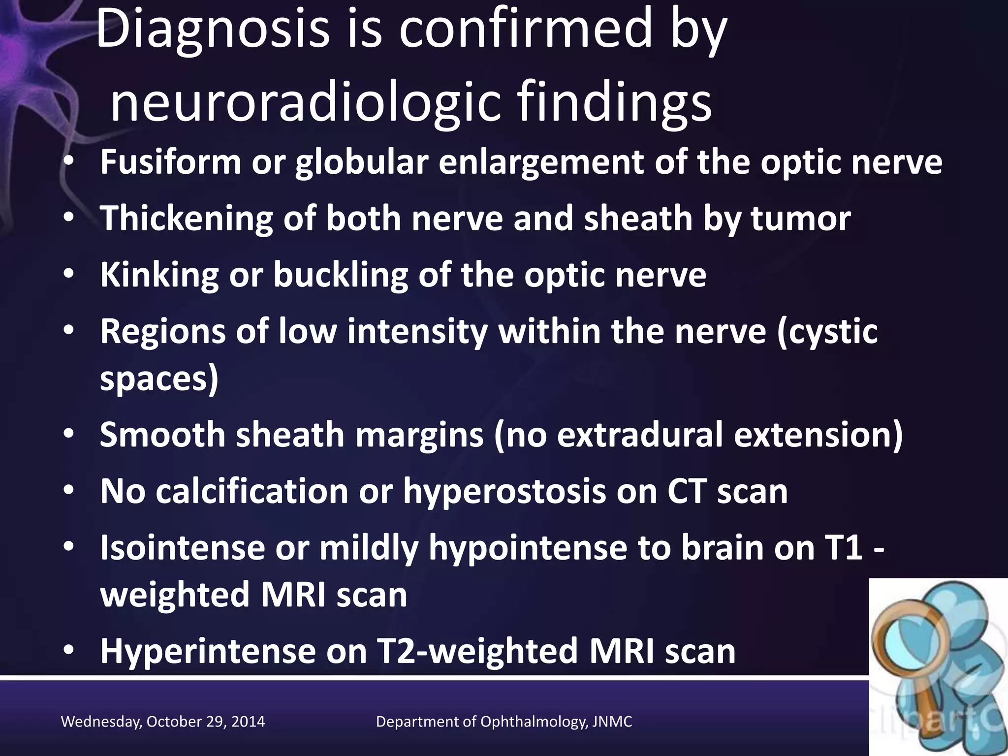 Optic nerve tumors ppt | PPTX