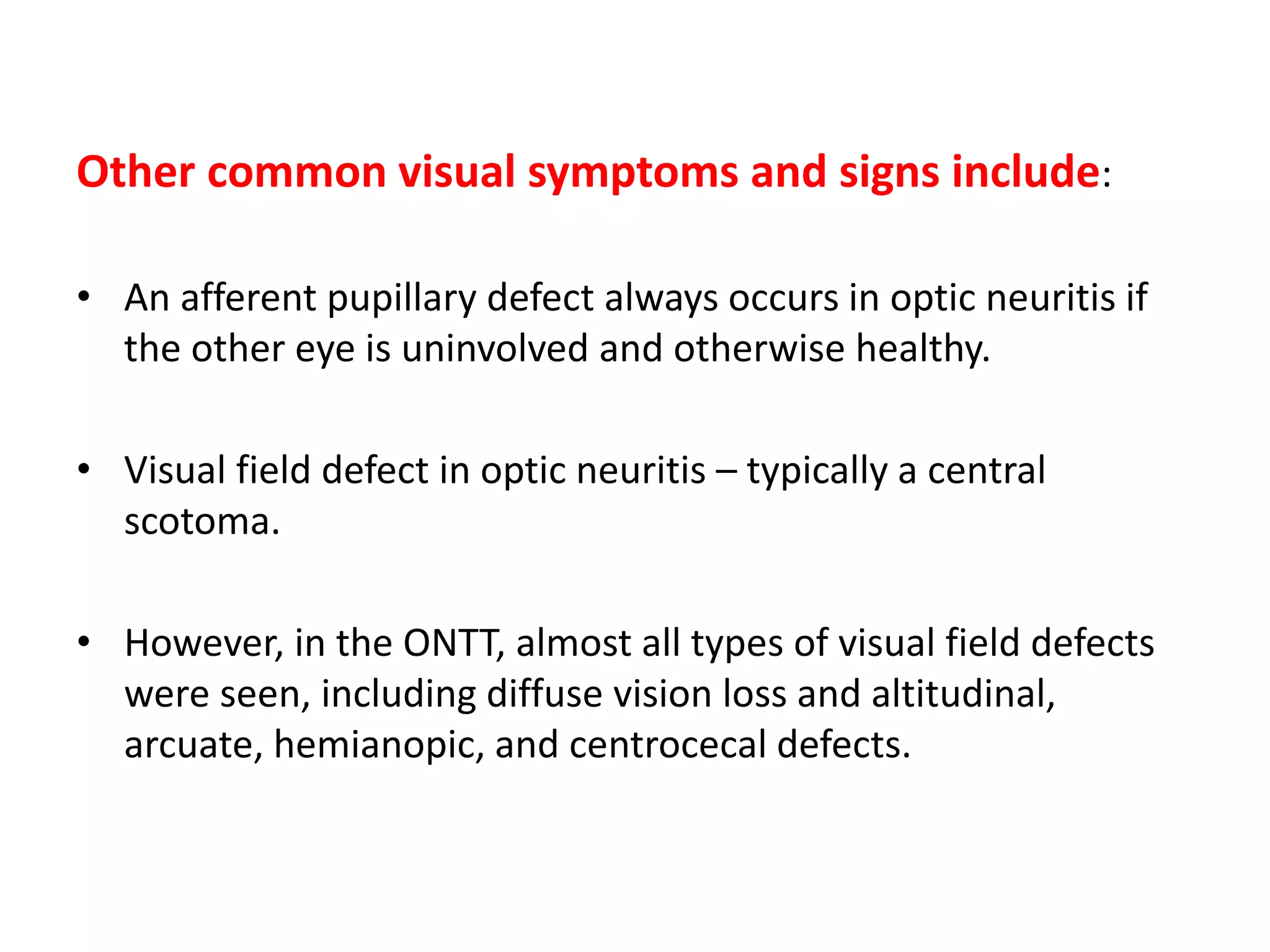 Optic neuritis | PPTX
