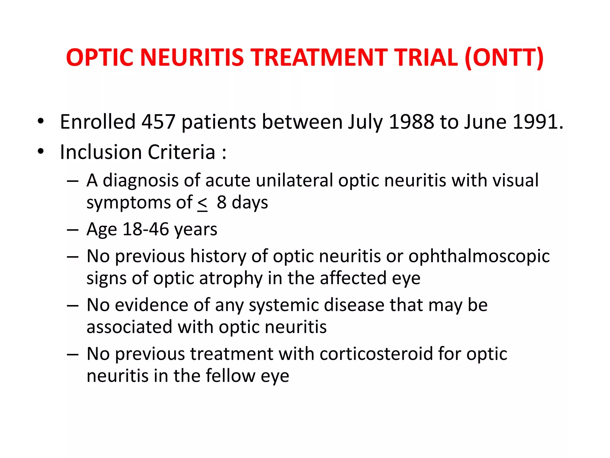 Optic neuritis | PPTX