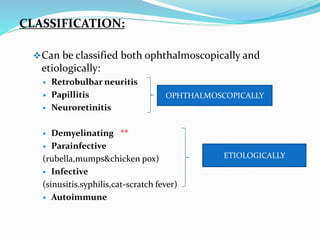 Optic neuritis | PPTX