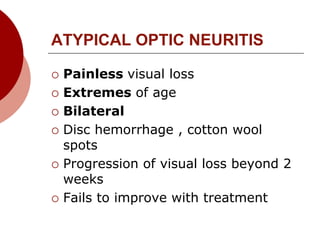 Optic neuritis | PPTX