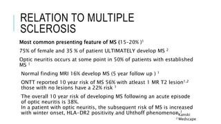 Optic neuritis | PPTX