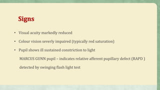 Optic neuritis | PPT