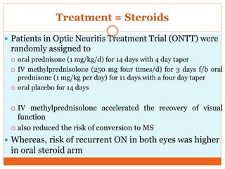 Optic neuritis | PPTX