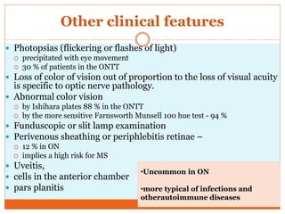 Optic neuritis | PPTX