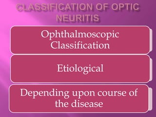 Optic neuritis | PPTX