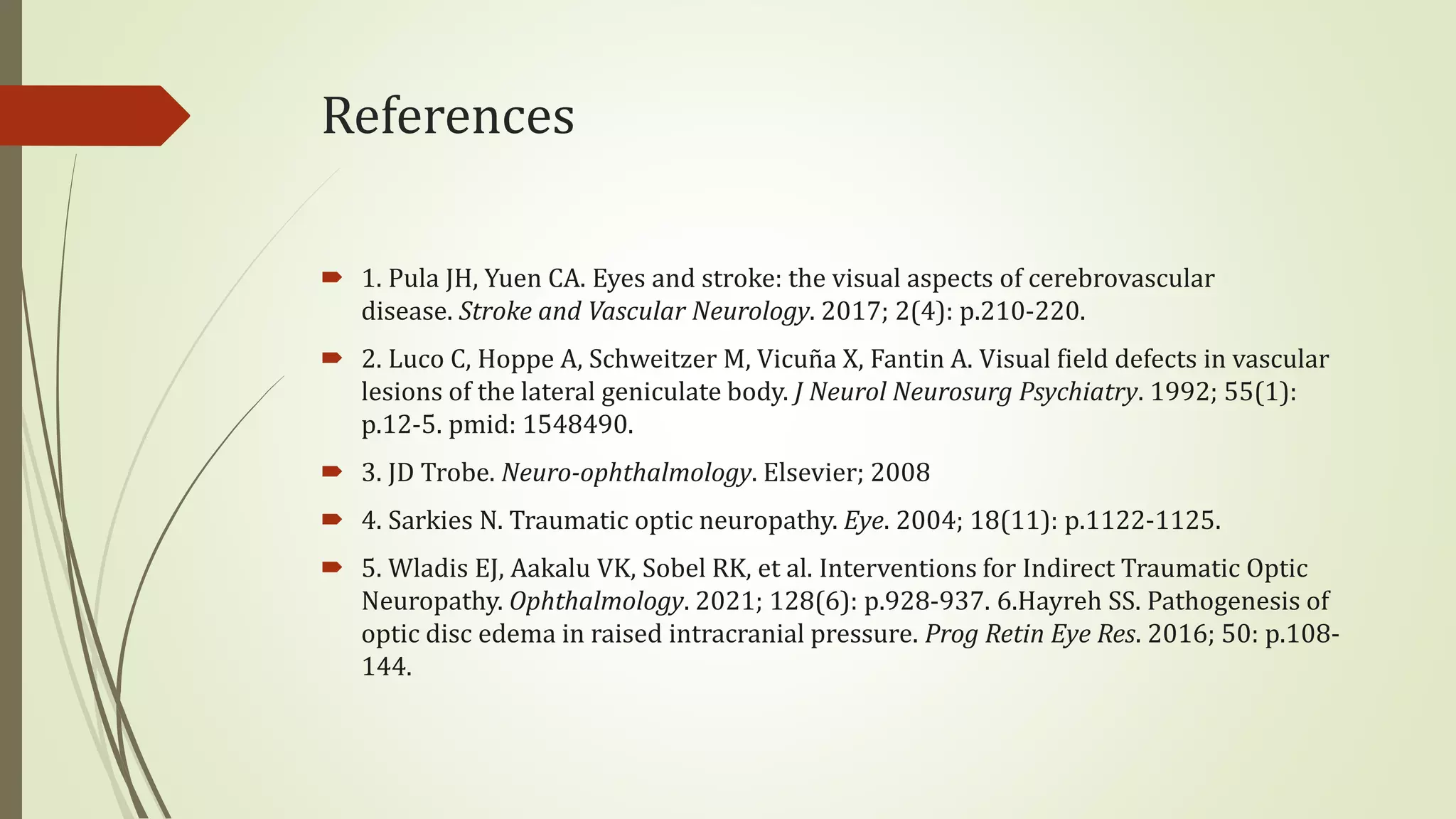 Optic Neuritis Pptx