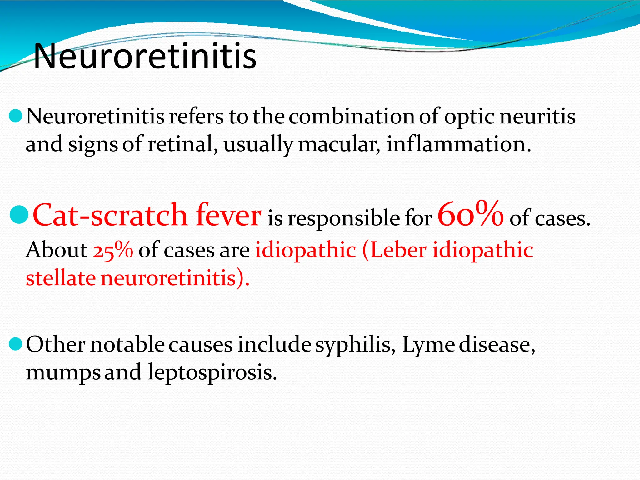 optic neuritis ppt presentation by Dr Usman | PPTX