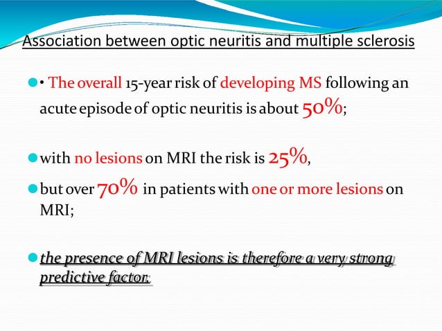 optic neuritis ppt presentation by Dr Usman | PPTX